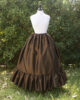 Brown Taffeta Ruffle Skirt – Faire Treasures